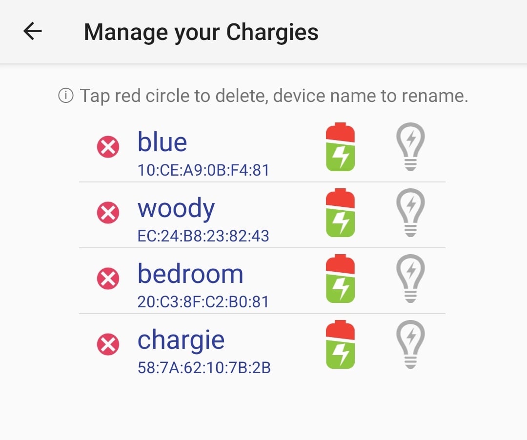 Chargie - How to Use Chargie's Android App