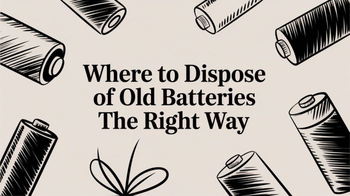 Where to Dispose of Old Batteries The Right Way