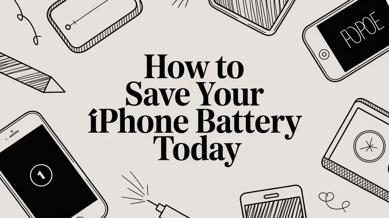 How to Save Your iPhone Battery Today