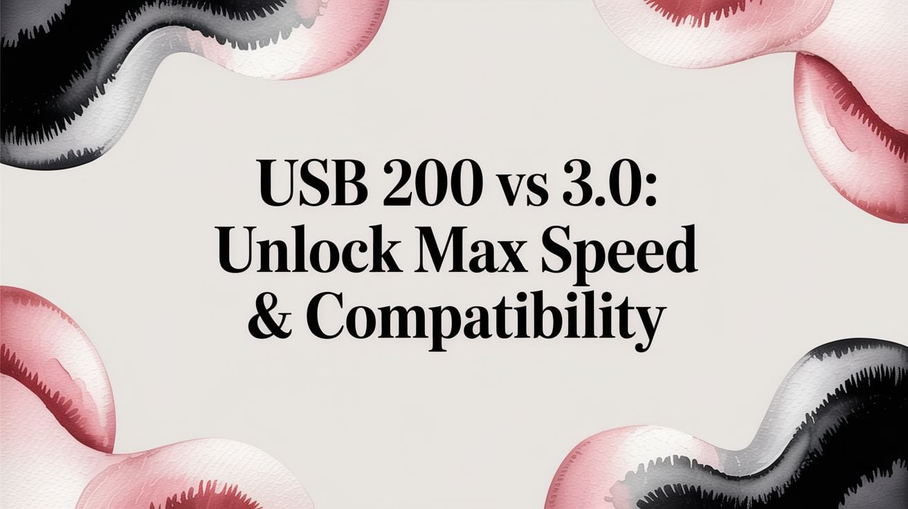 USB 2.0 vs 3.0: A Simple Guide to Speed and Charging